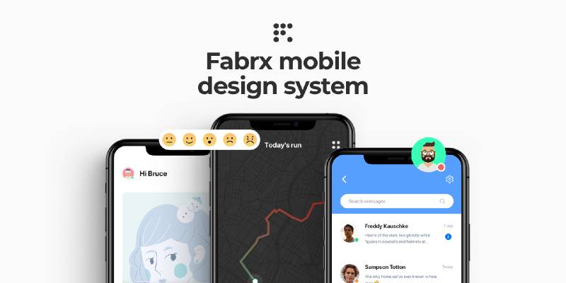 Fabrx Mobile Design System Figma Template - Ui4free.com