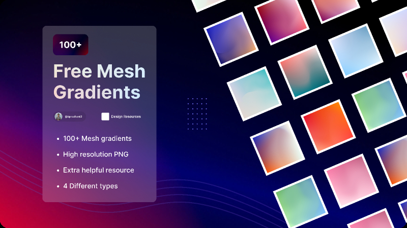 100+ Free Mesh Gradients Figma Template | UI4Free