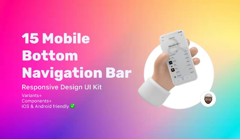 15 Mobile Bottom Navigation Bar - Free Figma UI Kit | UI4Free 15 Mobile Bottom Navigation Bar - Free Figma UI Kit | UI4Free