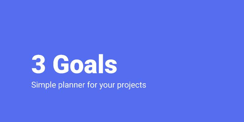 3 Goals Simple ToDo List Figma Template | UI4Free