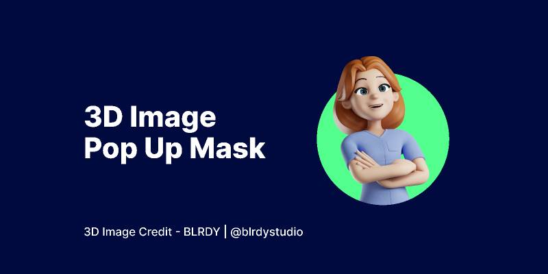 Download 3D Pop up Image Mask Figma Template - Ui4free.com