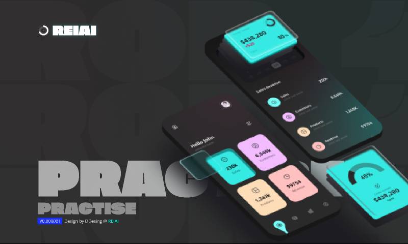 3D UI KIT Practise Figma Mobile Ui Kit | UI4Free
