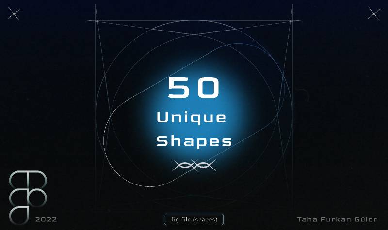 50 Unique Shapes Pack | UI4Free