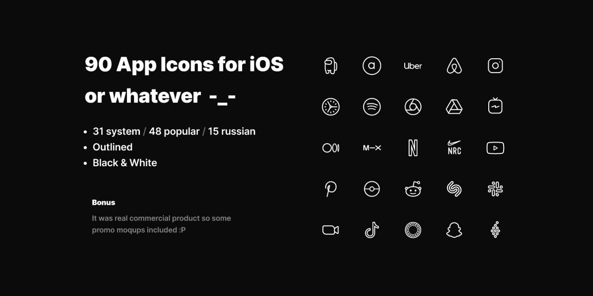 90 App Icons for iOS Figma Template | UI4Free
