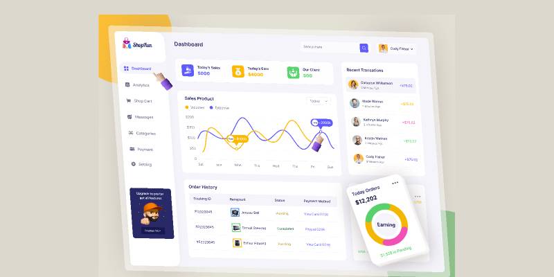 Admin Dashboard Figma Template | UI4Free