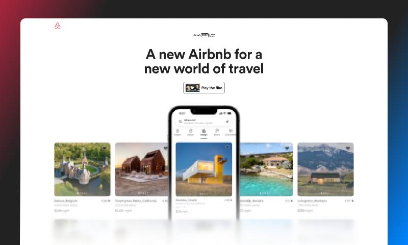 Airbnb Summer Release Figma Website Template | UI4Free