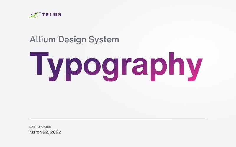 Allium Design System - Allium Typography | UI4Free