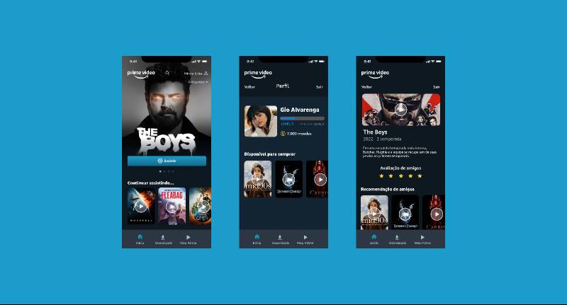 Amazon Prime Video Figma Mobile Template | UI4Free
