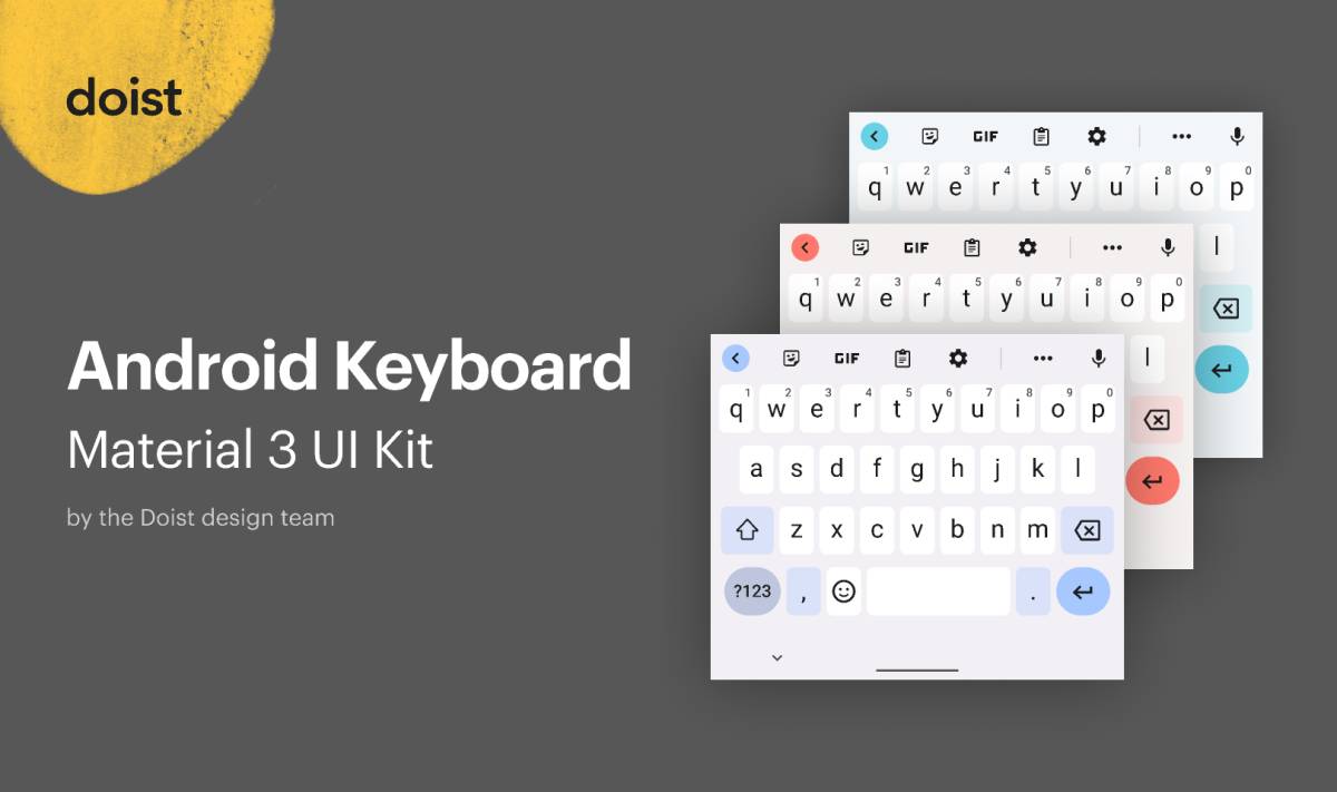 Android Keyboard – Material 3 UI Kit Figma Template | UI4Free