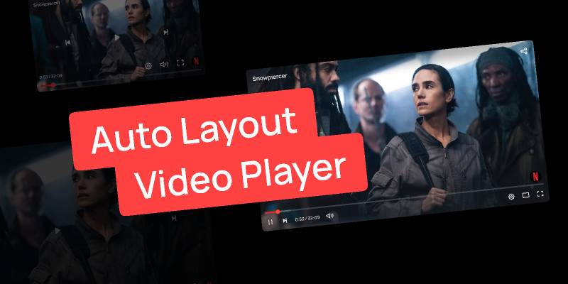 Download Auto Layout Adaptive Video Player figma - Ui4free.com
