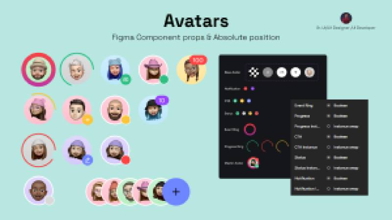Avatar Free - Latest Component Properties Figma Ui Kit | UI4Free Avatar Free - Latest Component Properties Figma Ui Kit | UI4Free