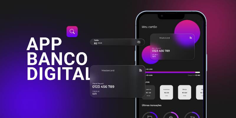 Banco Digital Figma Mobile Template | UI4Free