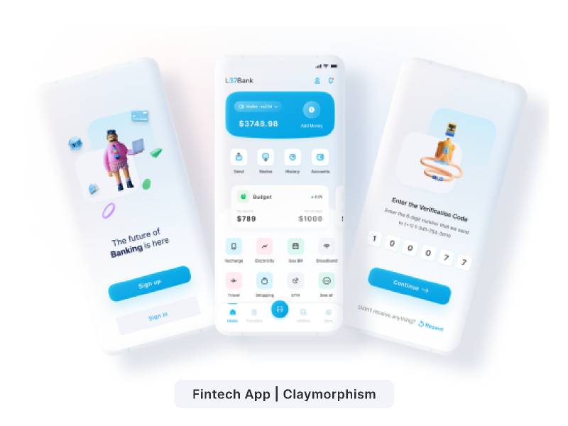 Banking App - Free Figma Mobile Template | UI4Free