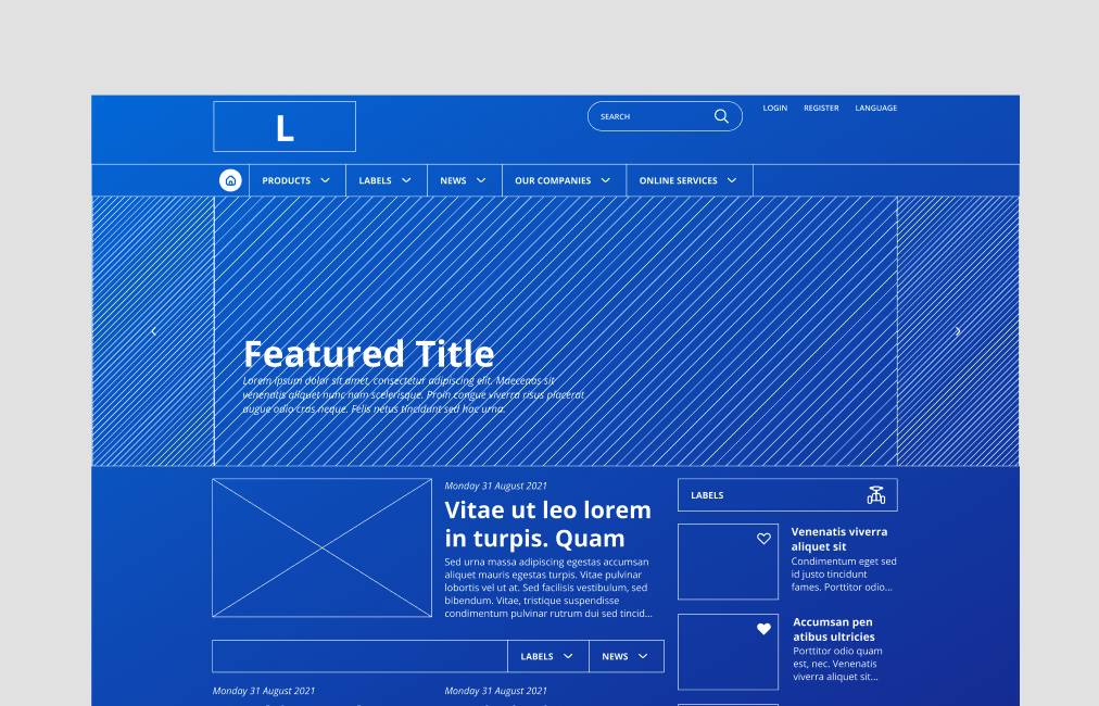 Blueprint Wireframes Figma Template - Ui4free.com