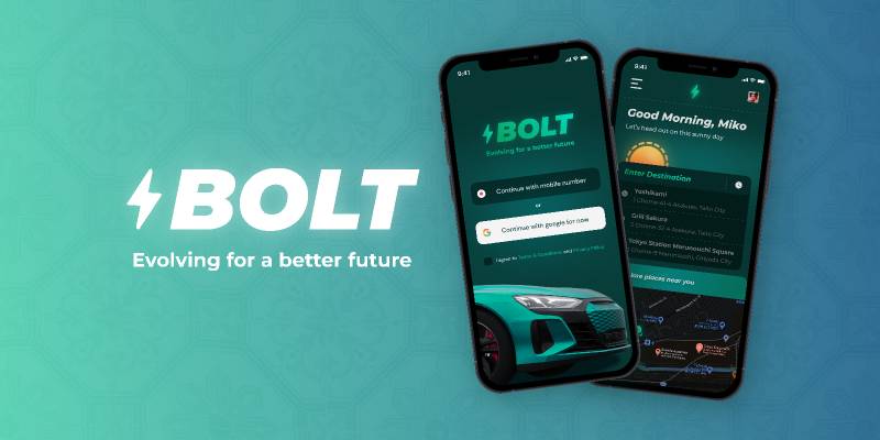 Bolt Evolving for a better future figma Mobile App | UI4Free