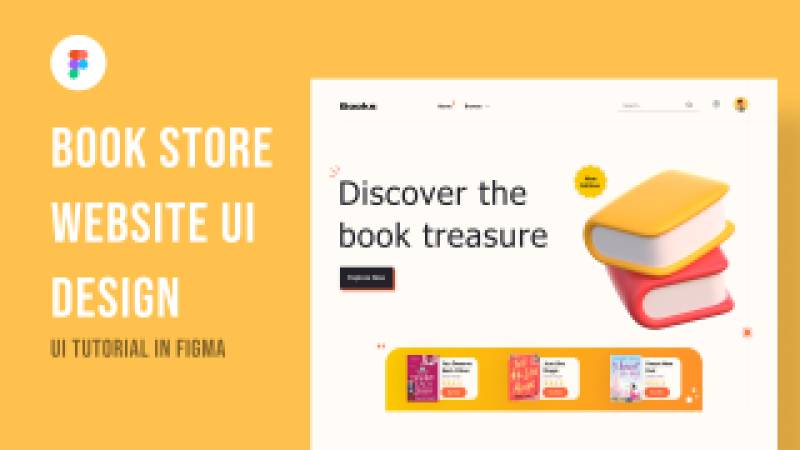 Book Store Website Landing Page Figma Website Template | UI4Free