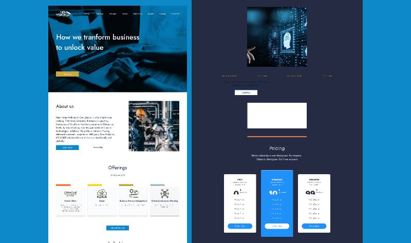 Business Figma Website Template | UI4Free