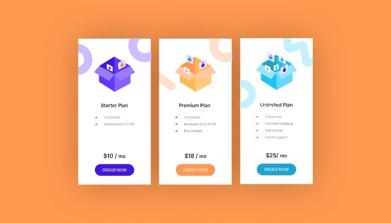 Business Pricing TABLE Figma Ui Kit | UI4Free