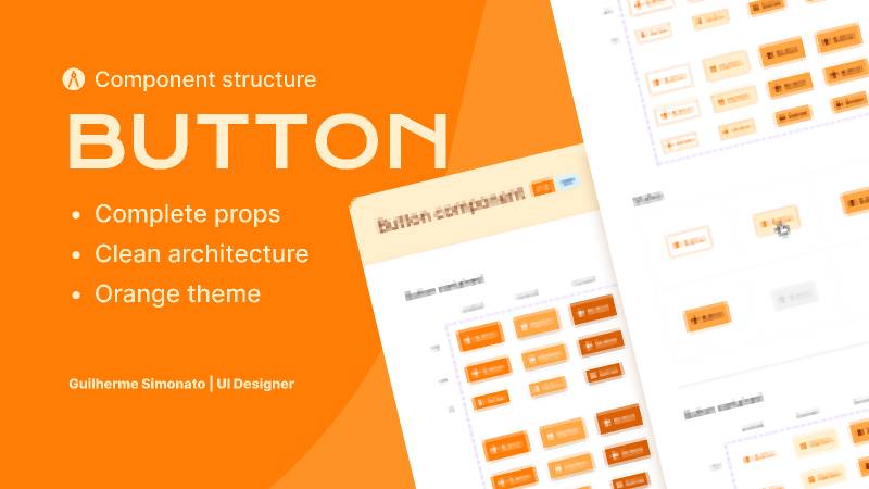 Button v1.1 - Component Structure Figma Ui Kit | UI4Free