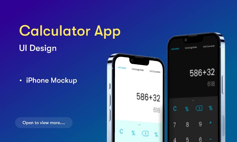 Calculator App UI Figma Mobile Template | UI4Free