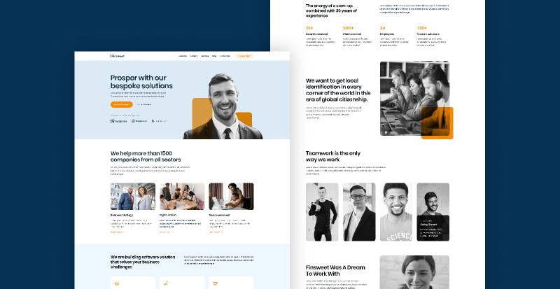 Careers Service Figma Website Template | UI4Free