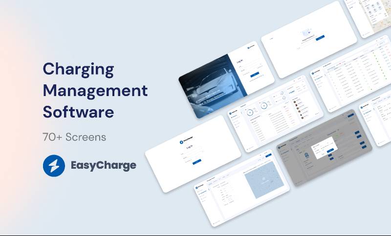 Charging Station Management Figma CMS Template | UI4Free