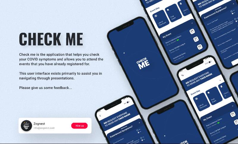 Check Me Health Care Figma Mobile App Template | UI4Free