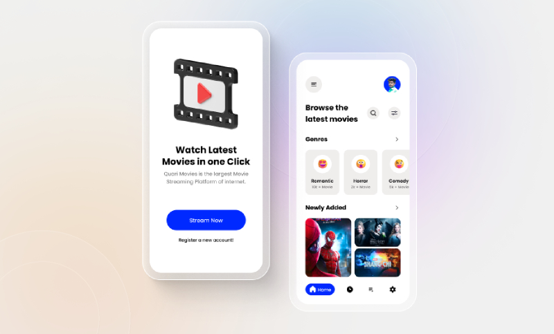 Cinema Application Design Figma Free Mobile Template | UI4Free