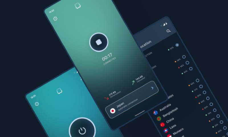 Clover VPN - Mobile App Figma Template | UI4Free