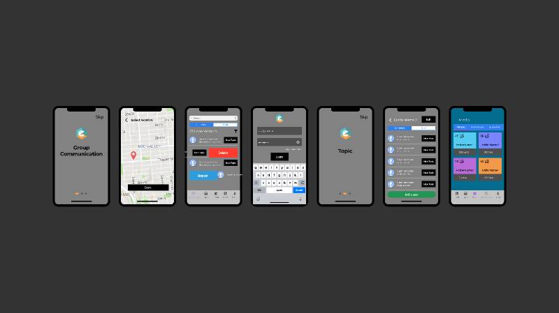 Communication Figma Wire Frame | UI4Free
