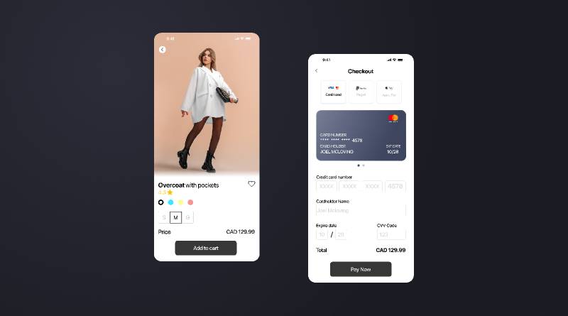 Credit Card Checkout Figma Mobile Template | UI4Free