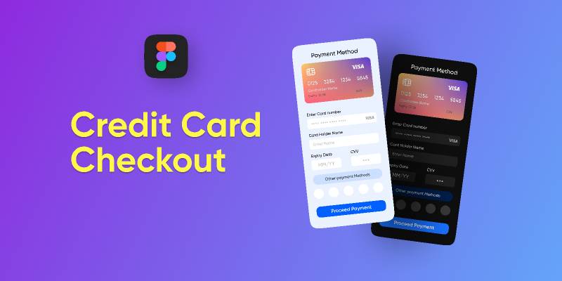 Credit Card Checkout Figma Mobile Template | UI4Free