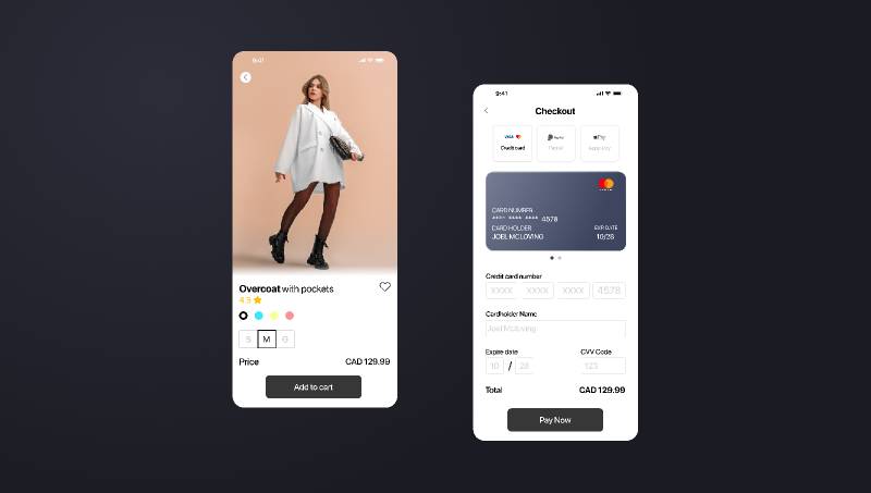 Credit Card Checkout Figma Mobile Template | UI4Free