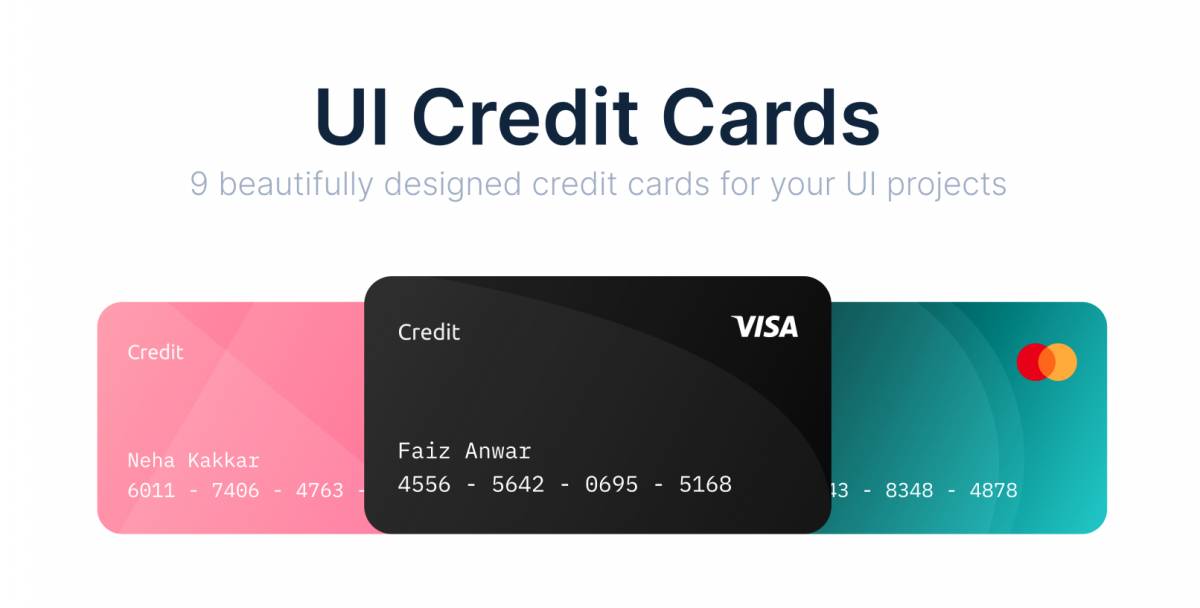 Credit Cards UI Figma | UI4Free