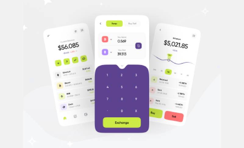 Crypto Wallet App Design Figma Mobile Template | UI4Free
