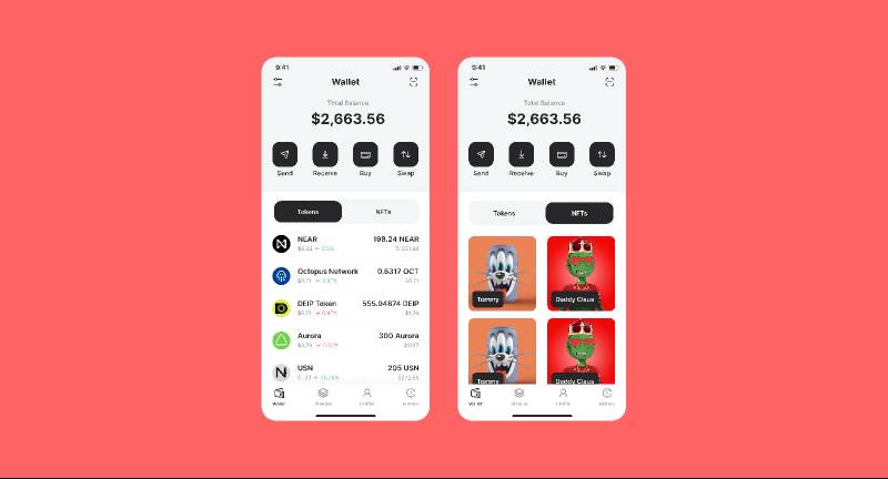 Crypto Wallet Figma Mobile Template | UI4Free