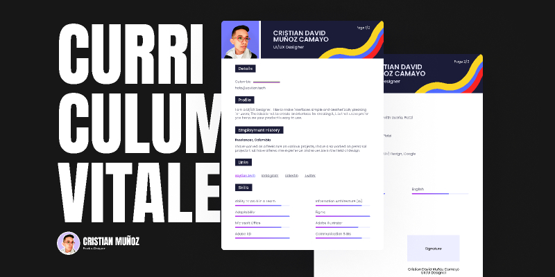 CV Template 2023 Curriculum Vitae Figma Template | UI4Free