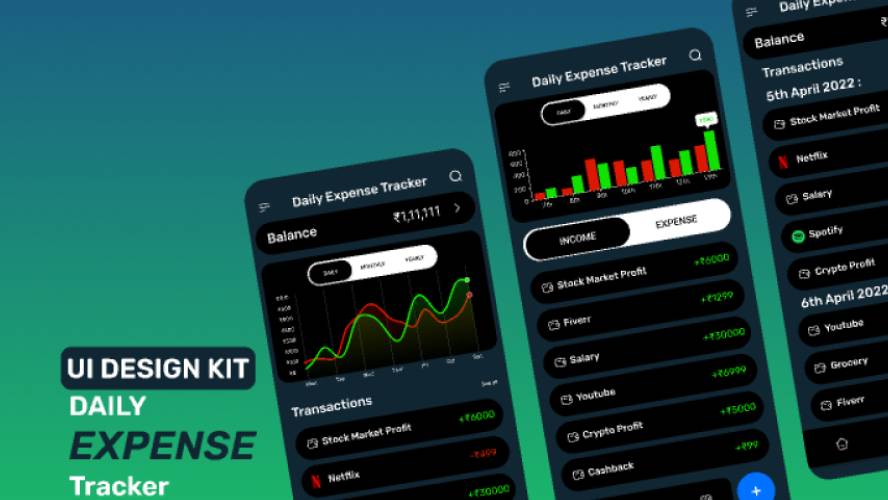 Download expense tracker from Ui4free - Ui4free.com
