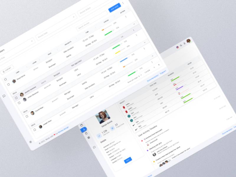 Dashboard - User management figma website template | UI4Free