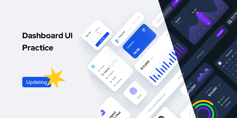 Dashboard UI Practice Figma UI Kit | UI4Free