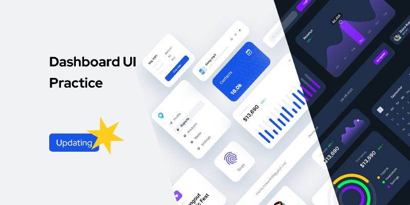 Dashboard UI Practice Figma Ui Kit | UI4Free