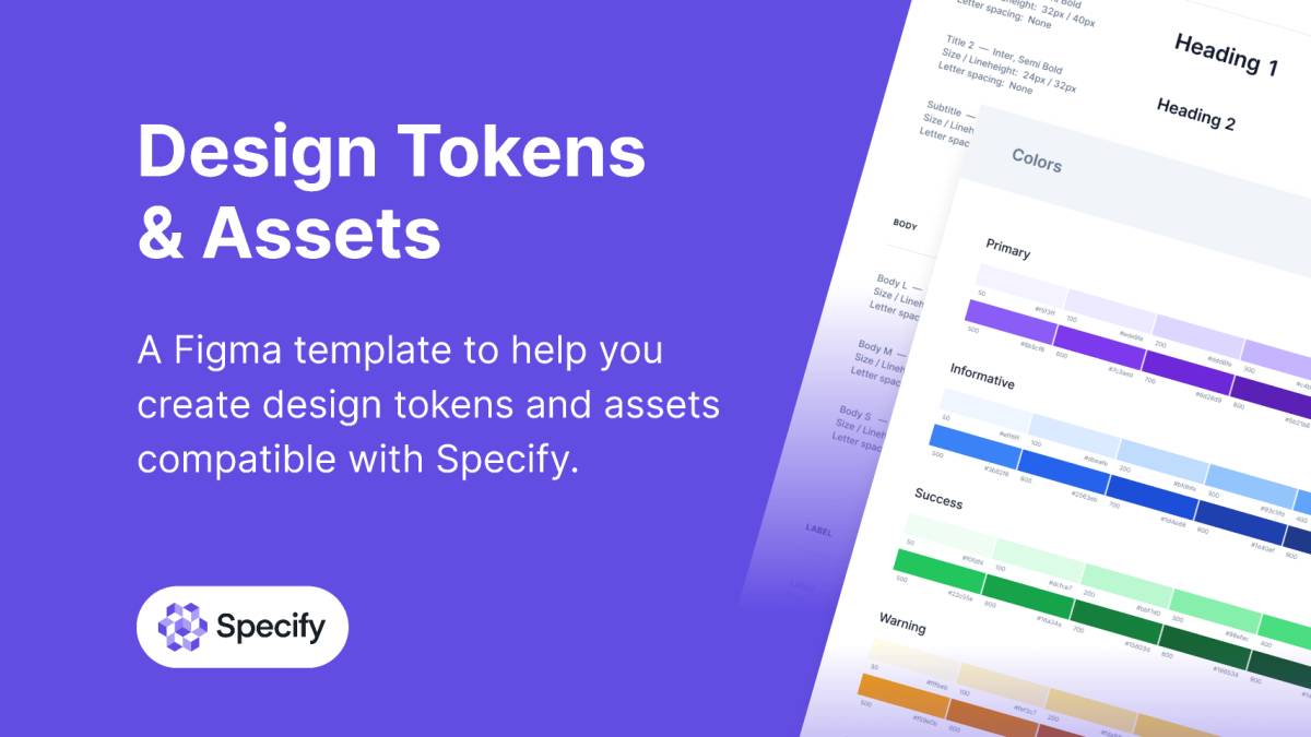 Design Tokens and Assets for Specify Figma - Ui4free.com