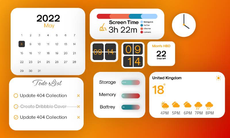 Device Widgets Figma UI material | UI4Free