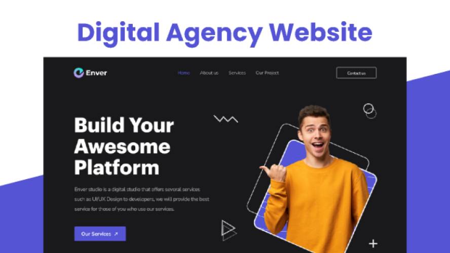 Portfolio landing page website figma template - Ui4free.com
