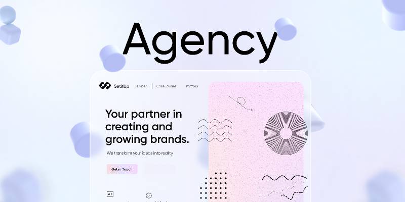 Digital Agency Website Figma Template | UI4Free