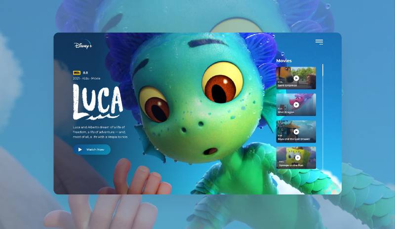 Disney+ Streaming Figma Redesign Template | UI4Free