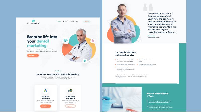 Doctor Help Figma Website Template | UI4Free