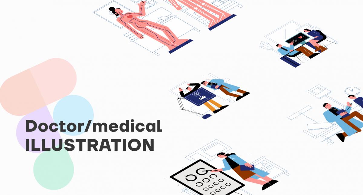 Doctor/medical ILLUSTRATION FIGMA - Ui4free.com