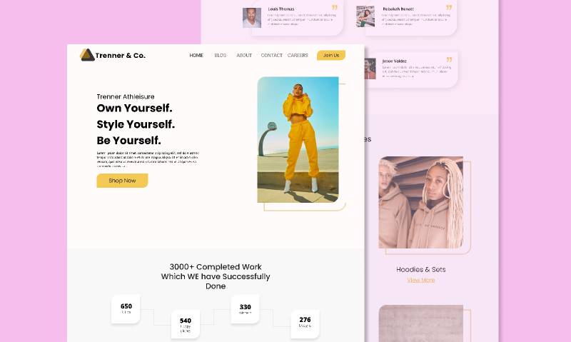 E-Commerce Landing Page Free Website Template | UI4Free