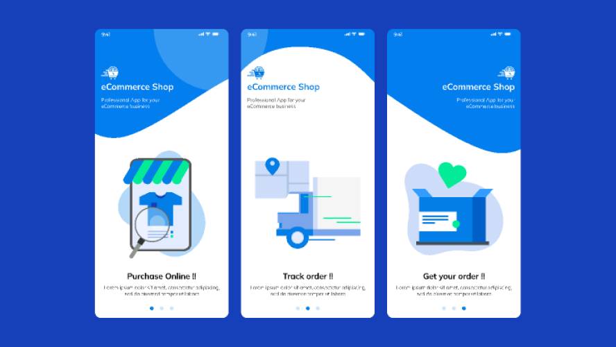 Ecommerce Mobile App Template - Ui4free.com